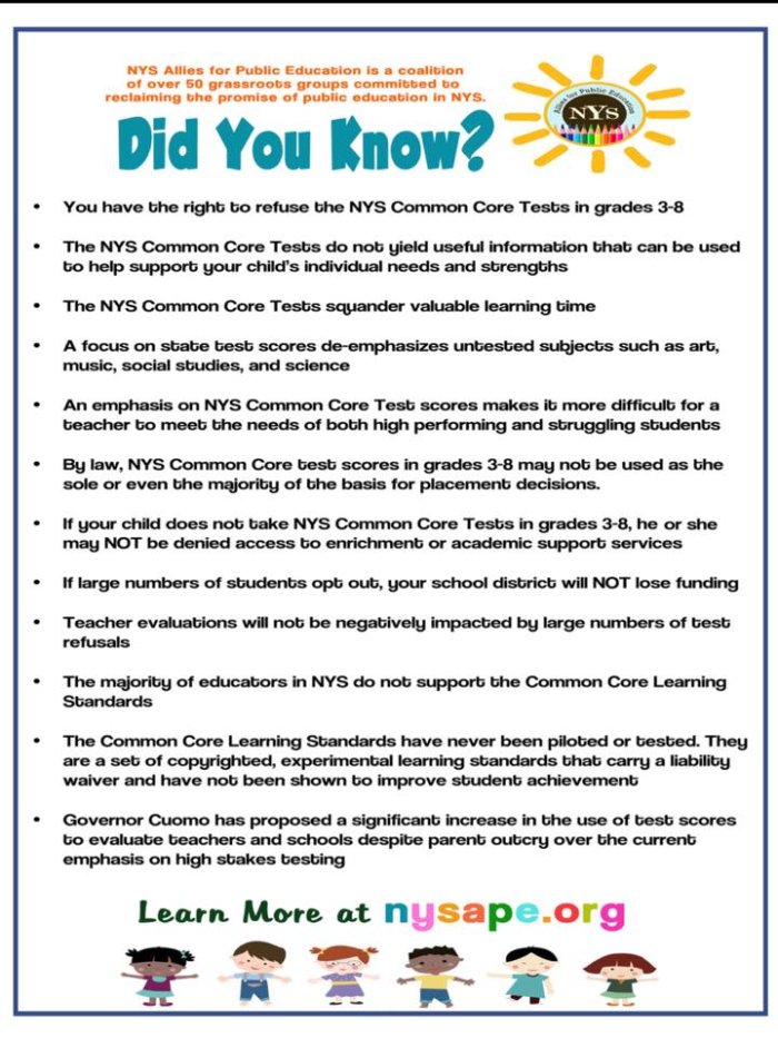 Sample NYS Test Refusal Form | Baldwin Teachers Association